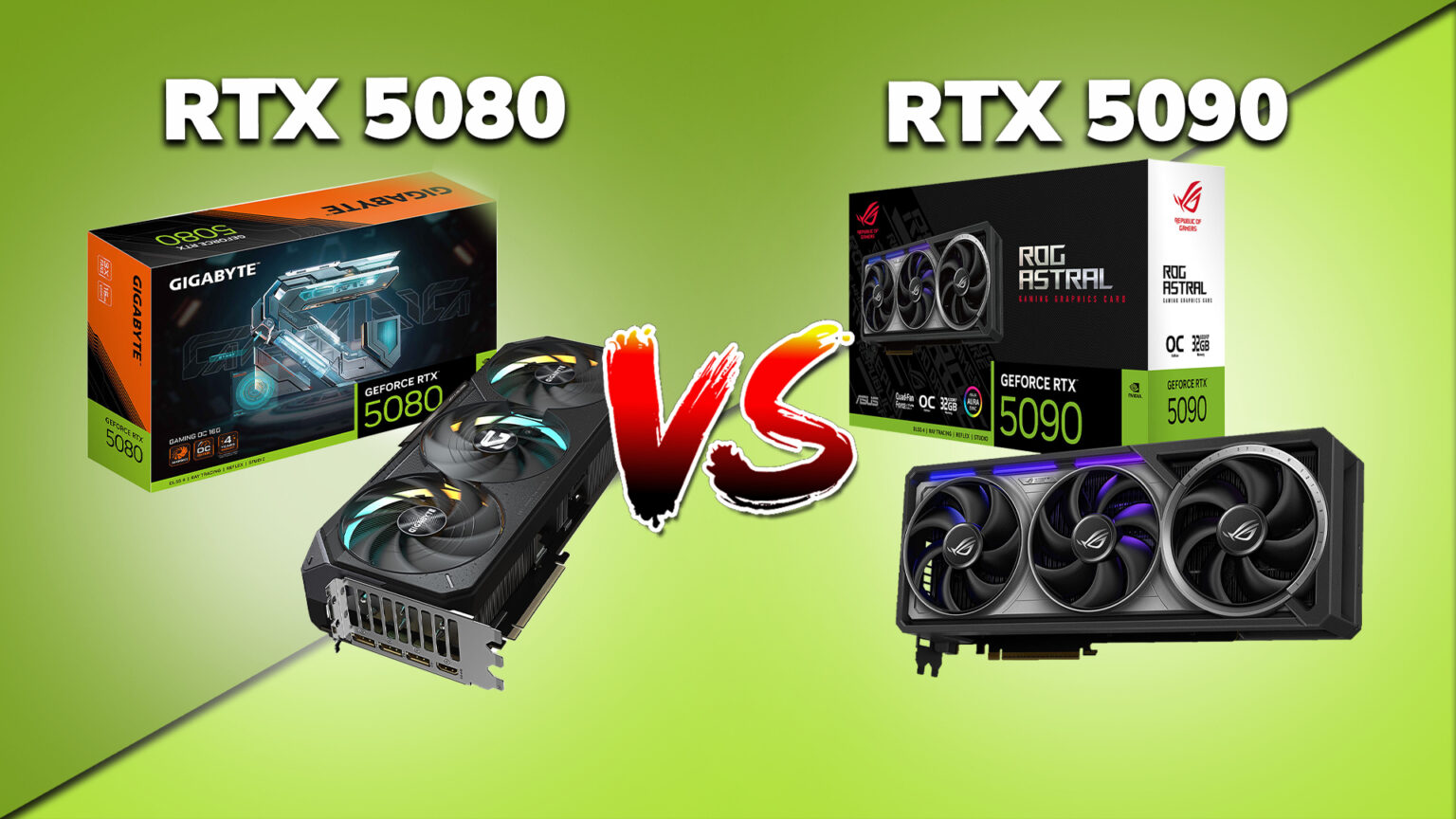 RTX 5080 vs 5090 : Quel GPU choisir